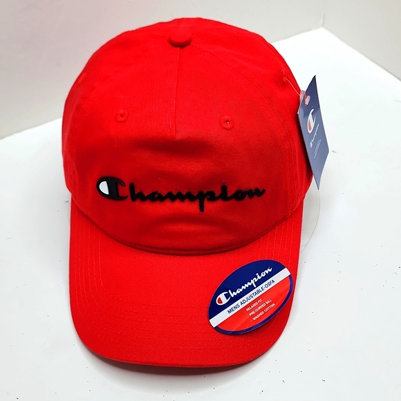 Champion | Accessories | Champion Red Cap Hat Unisex | Poshmark